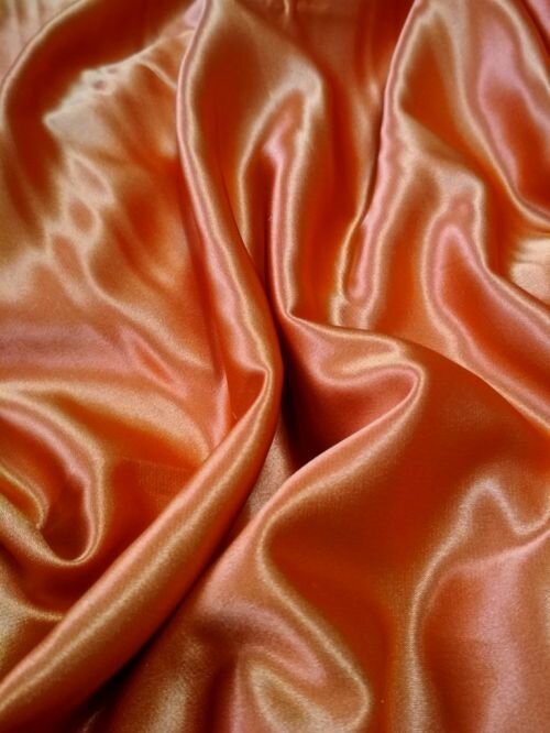 Атлас; Креп-сатин персиковый 200х140 см.