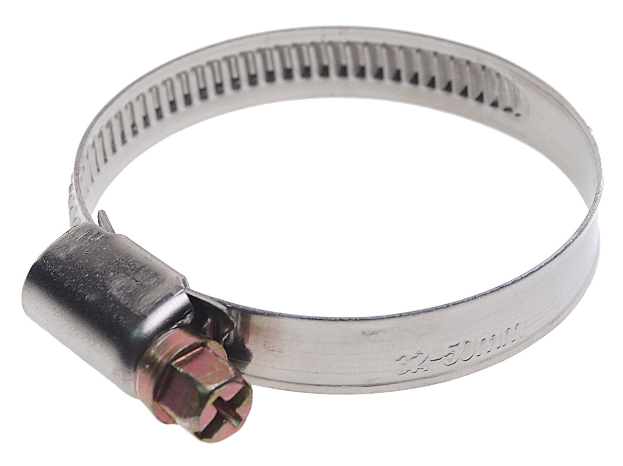 Хомут ленточный 032-050мм (9мм) червячный нержавеющая сталь KVP