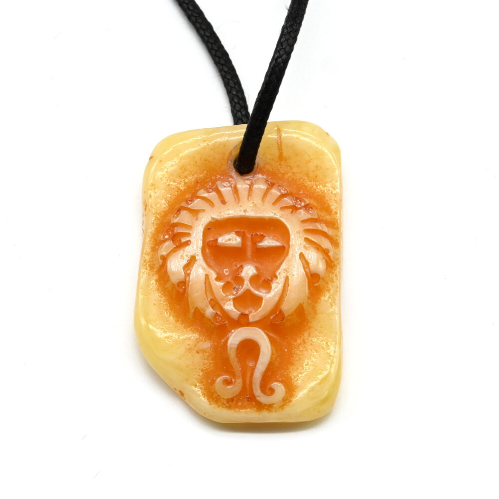 Подвеска, янтарь синтетический