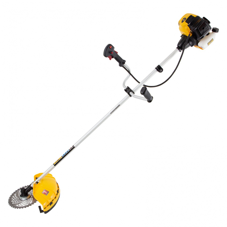 Газонокосилка (триммер) бензиновая 33куб. см, 1300Вт, захват 42см, леска+нож DENZEL