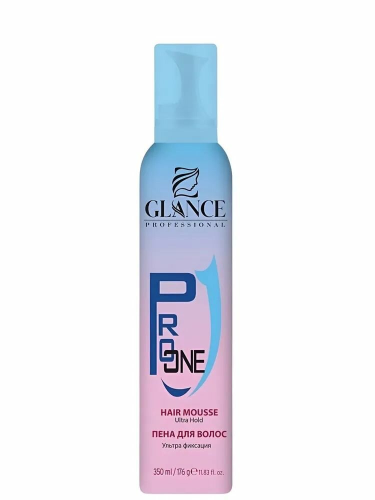 GLANCE Professional Мусс-Пенка для волос PRO ONE Ультра фиксация 350мл