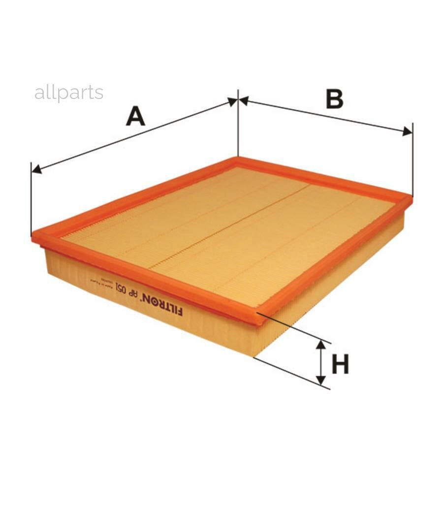 FILTRON AP051 фильтр воздушный!\ Opel Astra G 1.2-1.7TD/2.0Di/DTi & 16V 98>