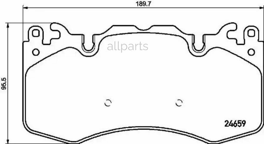 BREMBO P44023 Колодки LAND ROVER DISCOVERY IV/RANGE ROVER/SPORT 09->