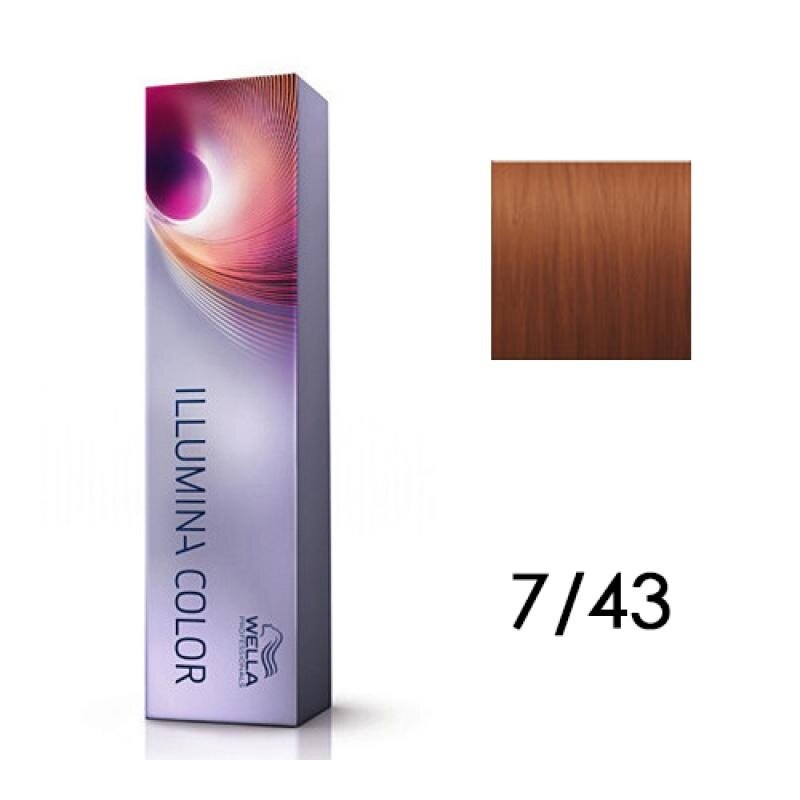 WELLA Illumina color 7/43 7/43 Стойкая крем краска Illumina 60мл