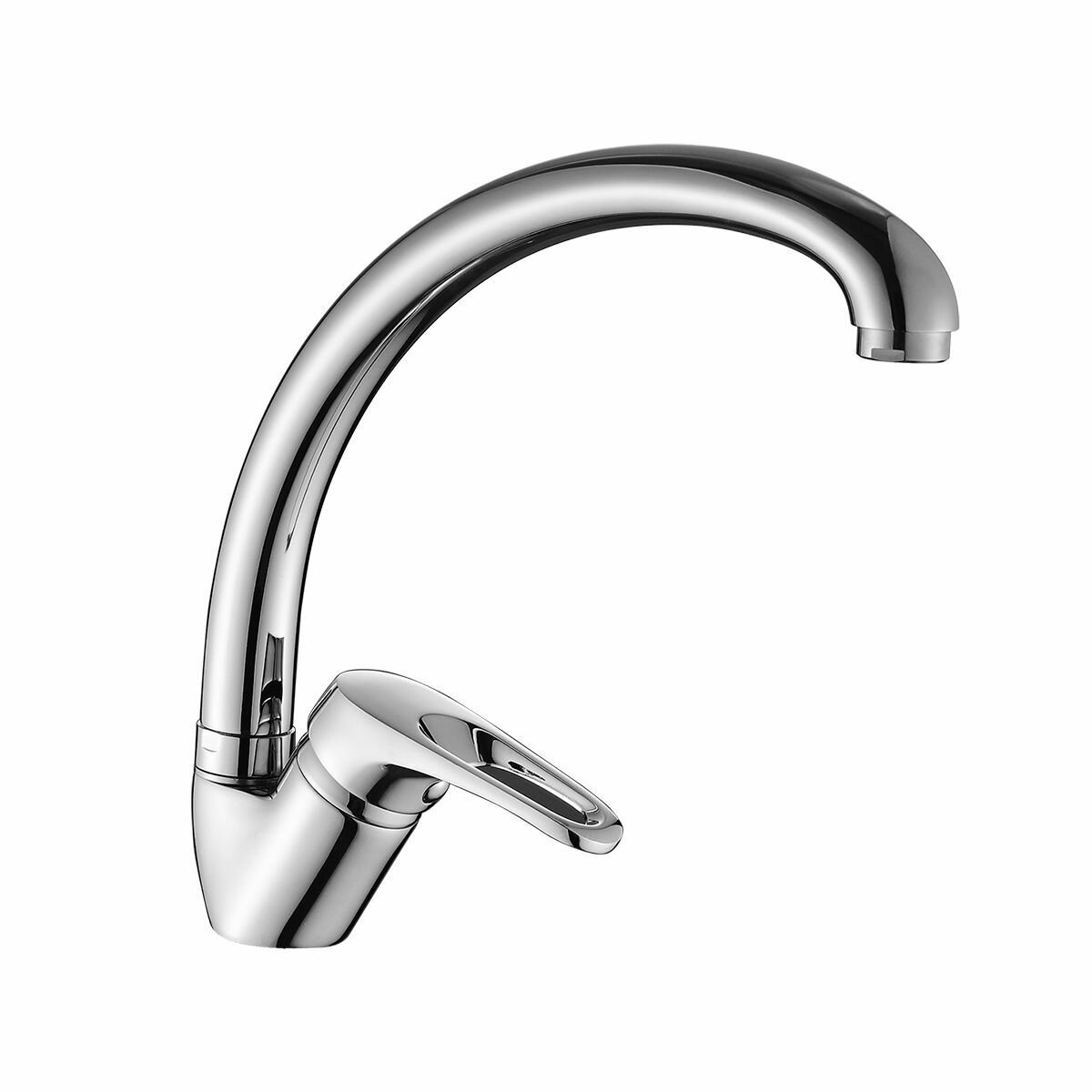 Одноручный смеситель для кухни Decoroom с высоким повортным изливом DR21021