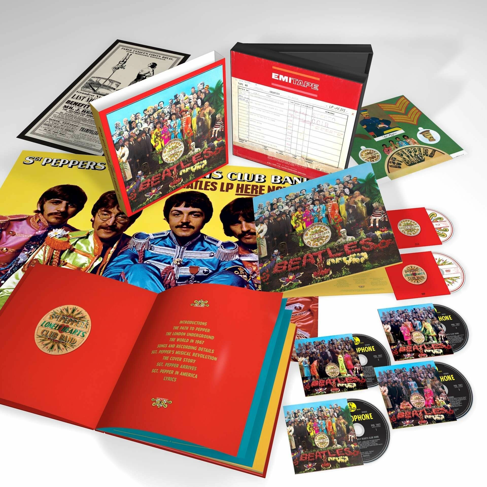 Диск The Beatles - Sgt. Pepper's Lonely Hearts Club Band (50th Anniversary Edition) 4CDs, 1Blu-ray Disc, 1DVD (4 CD)