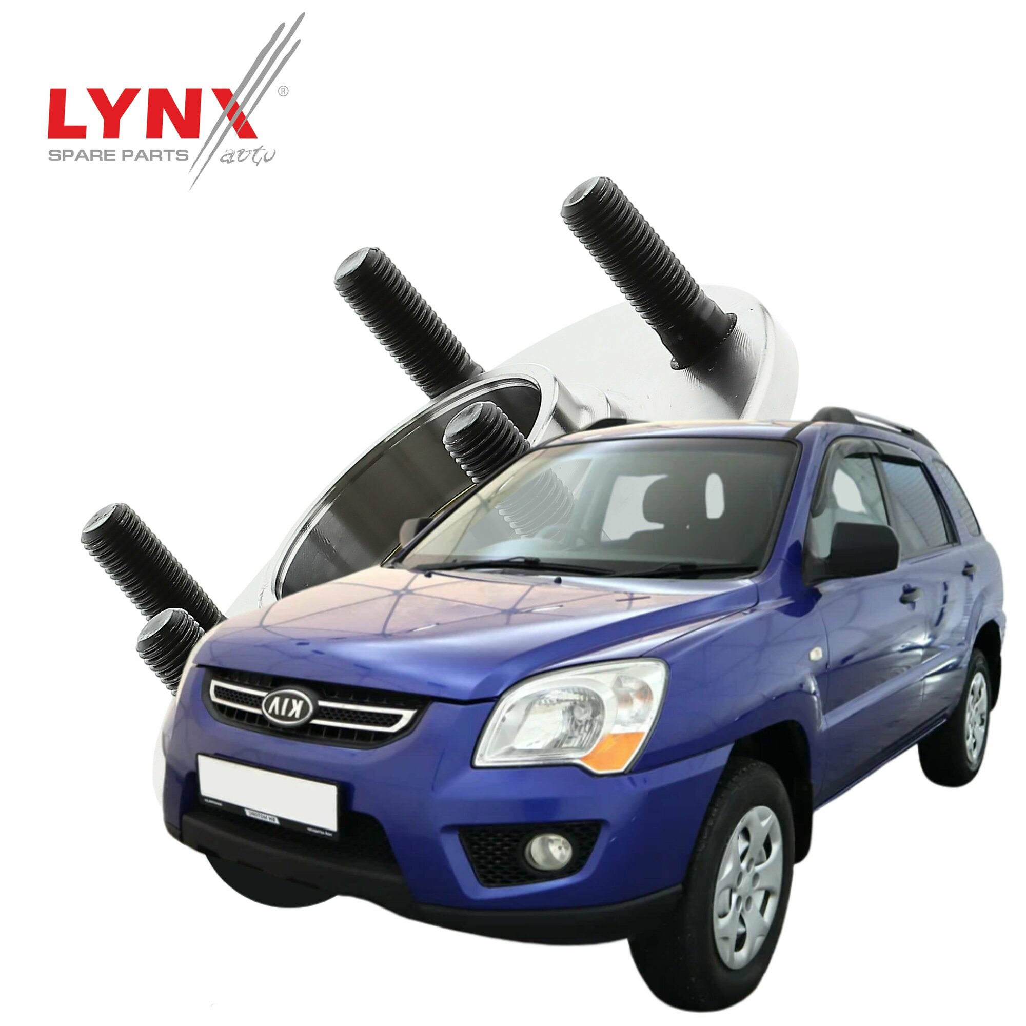 Ступица колеса Kia Sportage (2) / Киа Спортейдж 2004 2005 2006 2007 2008 2009 2010 / задняя, 1шт, LYNXauto