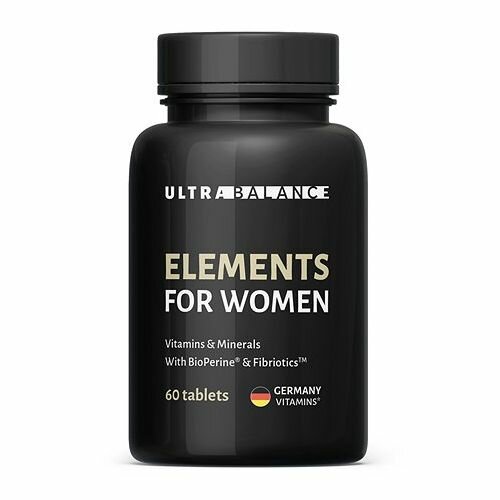Ultrabalance Элементы для женщин премиум Витамины и минералы таблетки 950мг N60