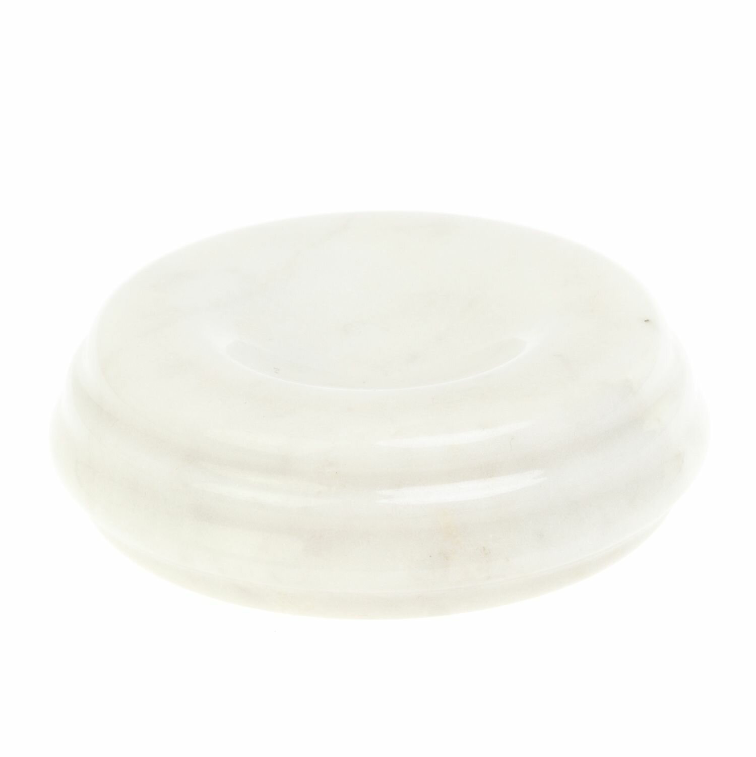 Подставка под шар из белого мрамора 10х10х3 см 126895