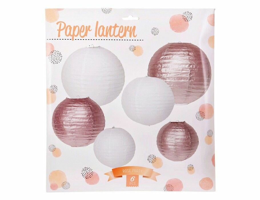 Набор китайских фонариков, бумага, 20-30 см, 6 шт, Koopman International