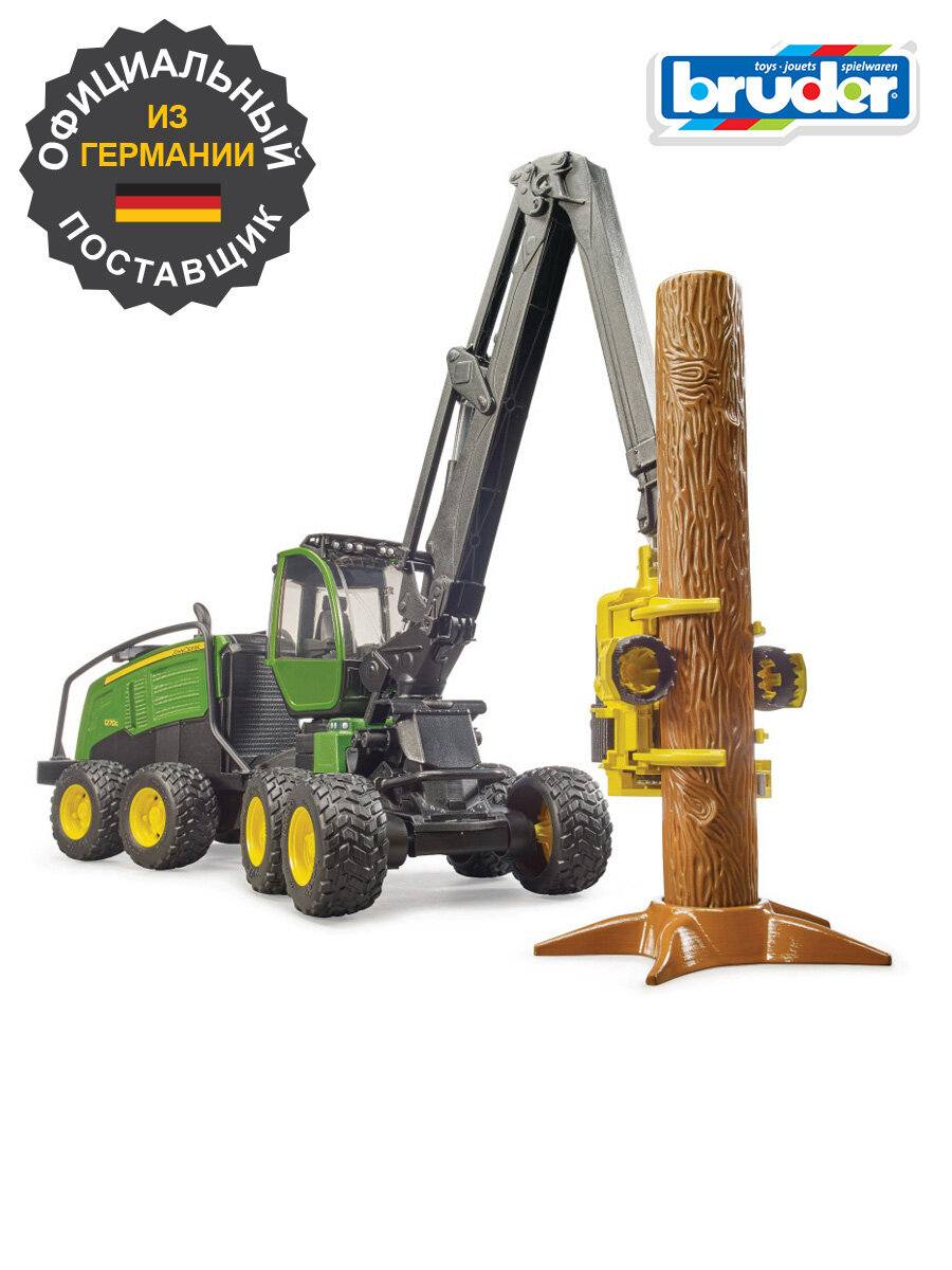 Брудер, комбайн John Deere 1270G 1:16, зеленый/черный, Bruder