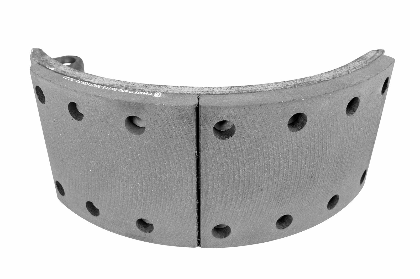 Колодки тормозные КАМАЗ-53229 литые короткая накладка, 1 штука машдеталь АО КАМАЗ