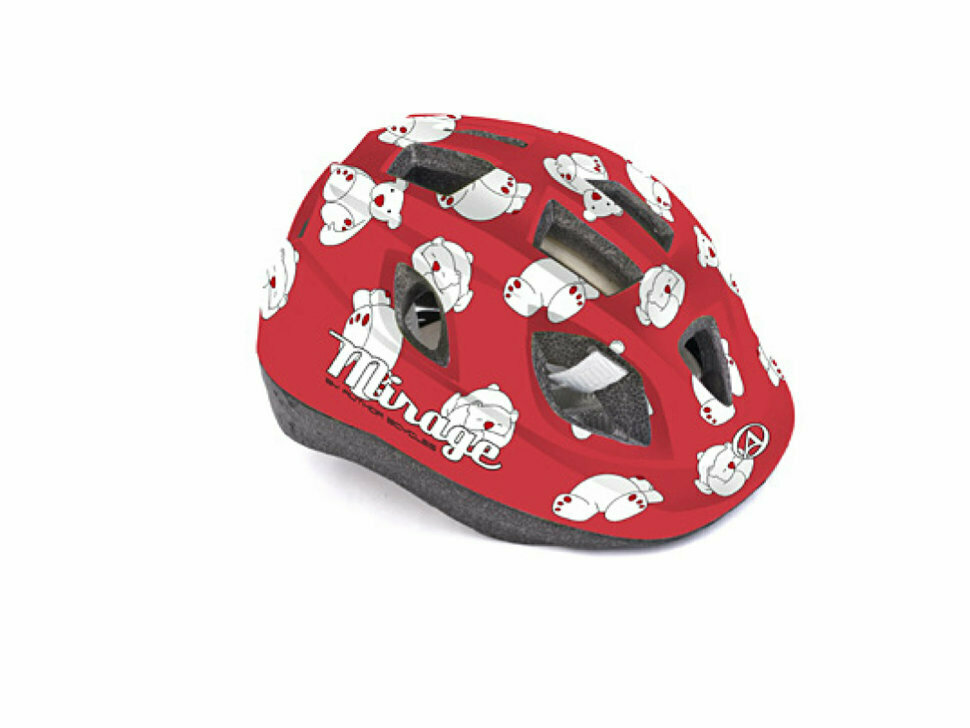 Шлем AUTHOR MIRAGE красный Bear 48-54 см