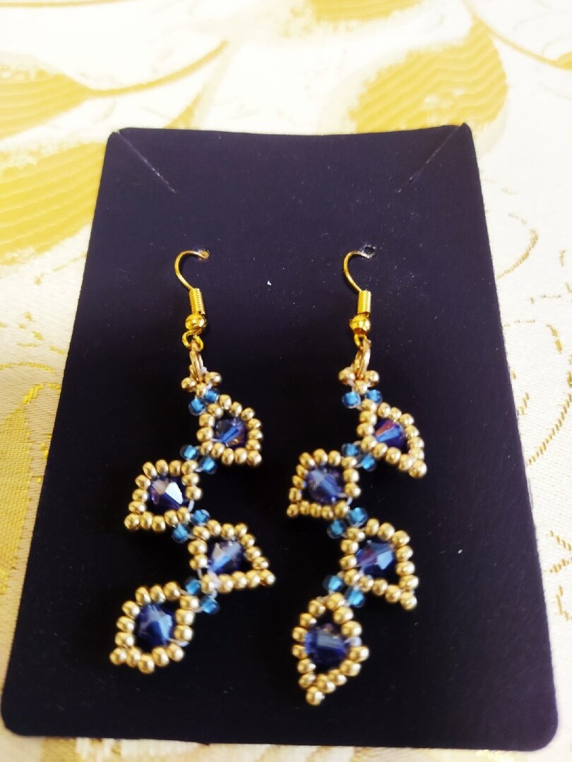 Серьги, кристалл, стекло