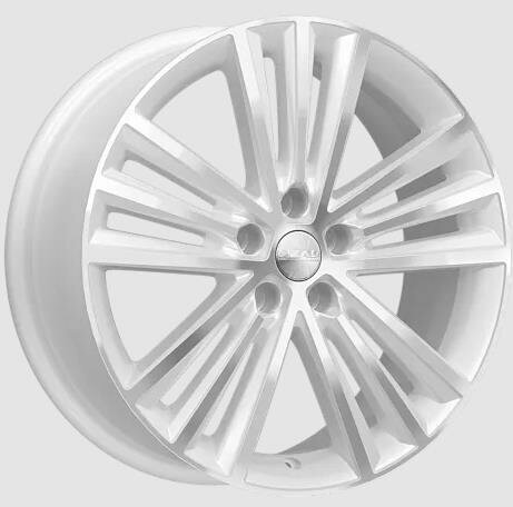 Диск автомобильный литой СКАД Манчестер 19x7.5 5x112 et43 dia57.1 Белый с полированной лицевой частью