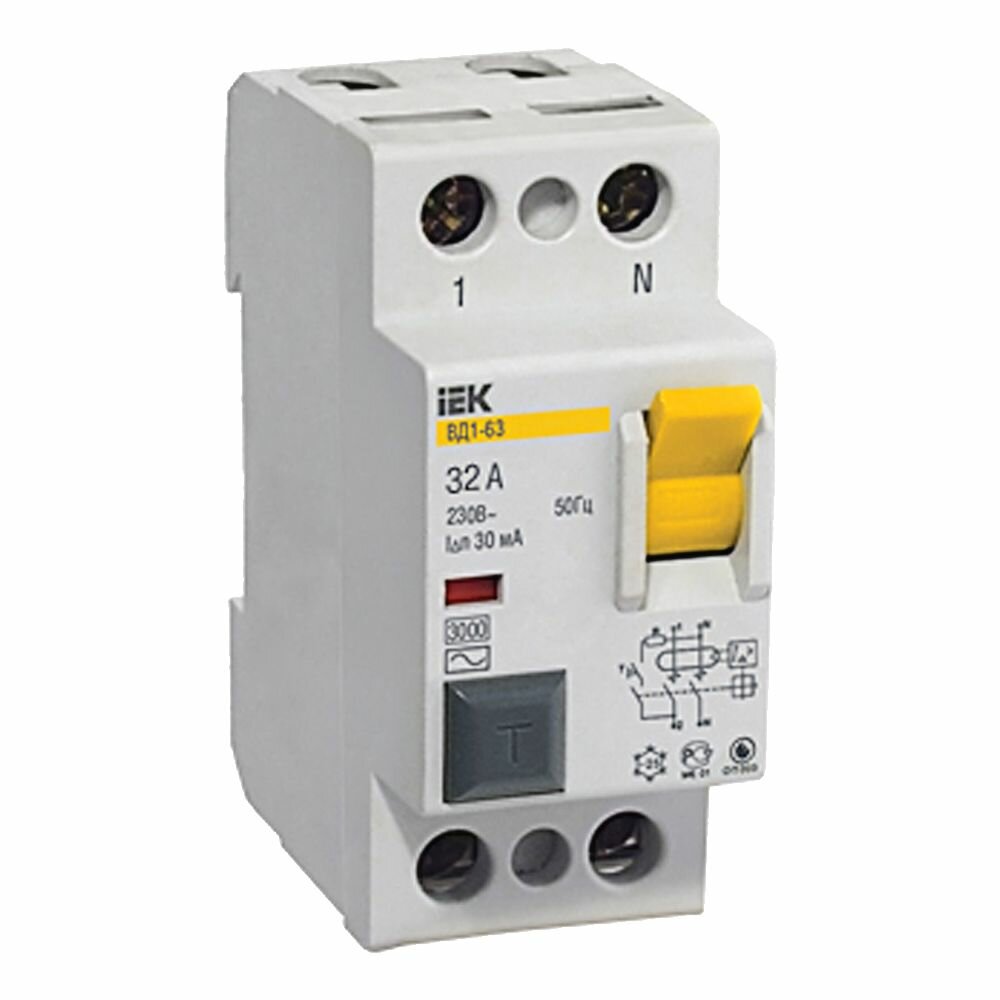 УЗО IEK 2п 30 мА 25 А