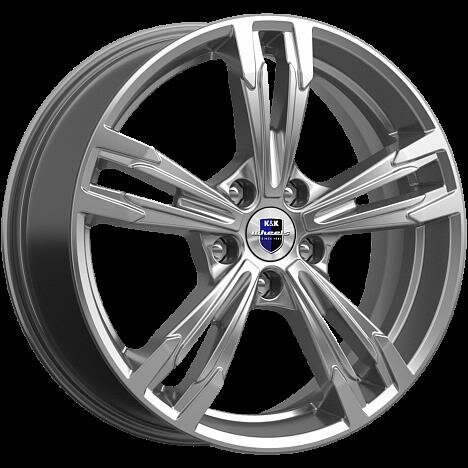 Диск автомобильный литой КиК Karrera Light 18x7 5x114.3 et35 dia60.1 Серый тёмный глянцевый