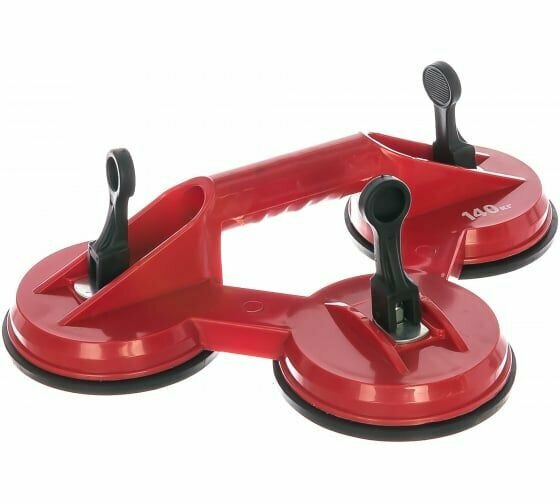 Тройной пластмассовый подъемник ЗУБР 140 кг на присоске 33724-3