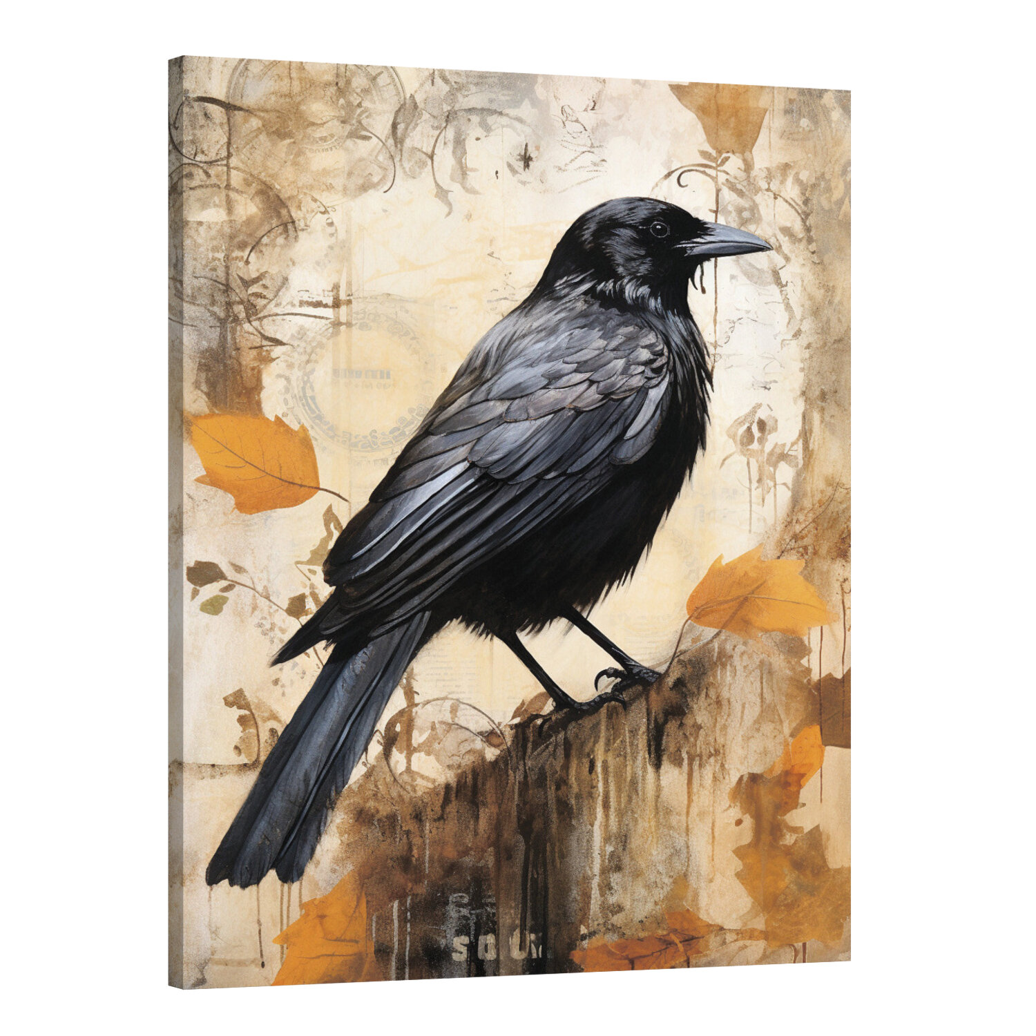Интерьерная картина 50х70 "Вороний зов"