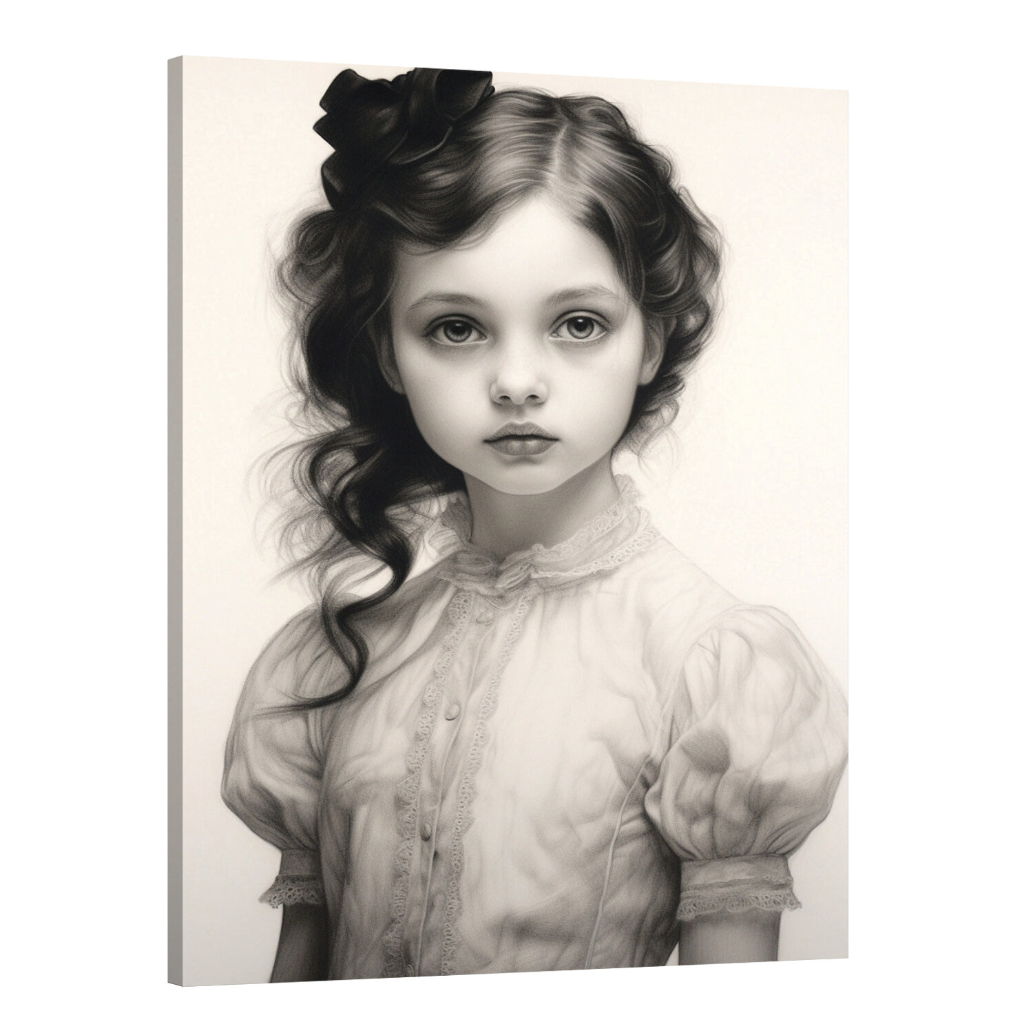 Интерьерная картина 50х70 "Портрет куклы"