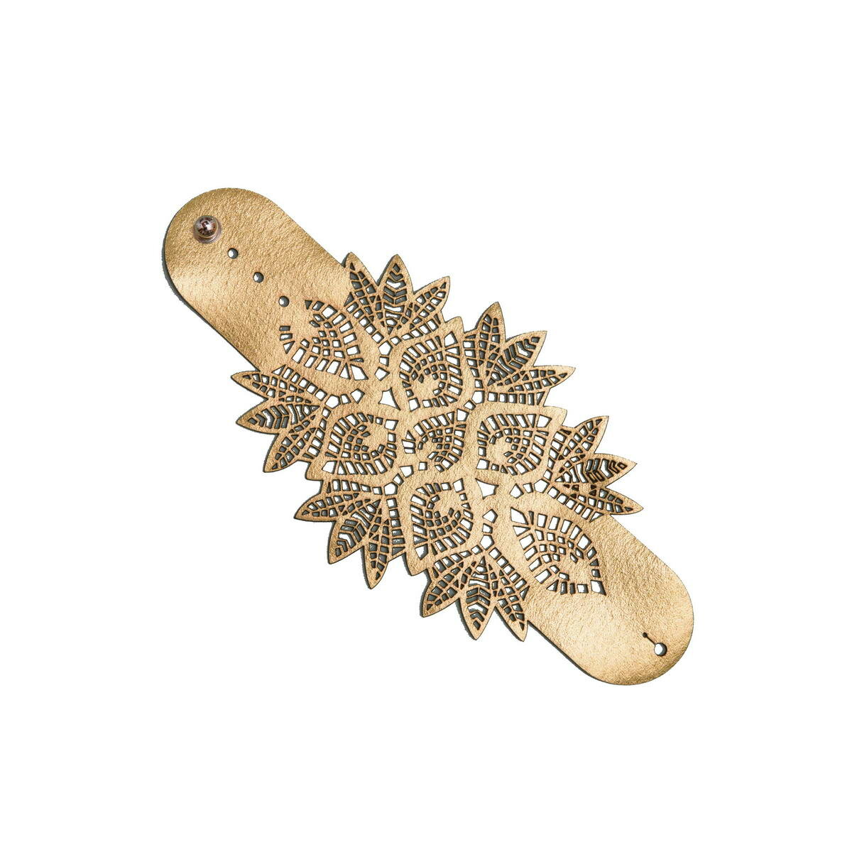 Браслет КОЖАНЫЙ ЦВЕТОК