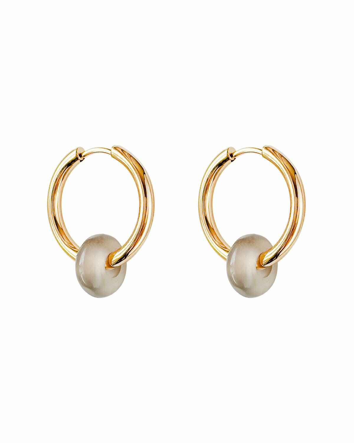 Серьги конго, с подвесками, агат