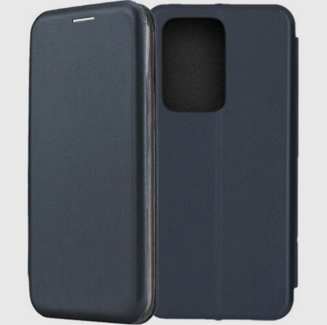 Samsung Galaxy s20 Ultra SM-G988 Тёмно-синий чехол-книжка эко-кожа для самсунг галакси с20 ультра книга с функцией подставки на магните s 20