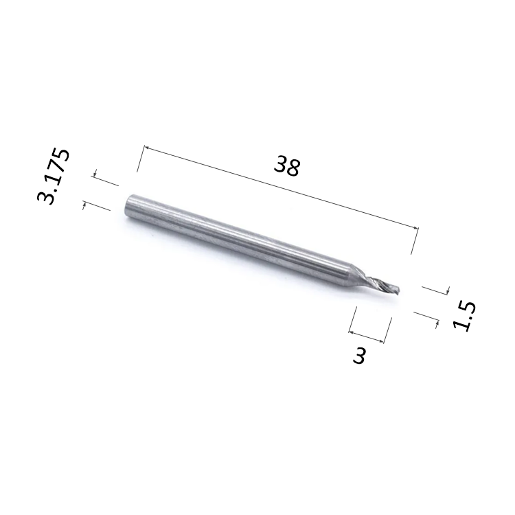 Фреза DJTOL ACL1LX3.1.503 спиральная однозаходная (по алюминию)