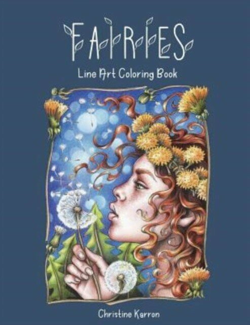 Christine Karron "Fairies Line Art Coloring Book"