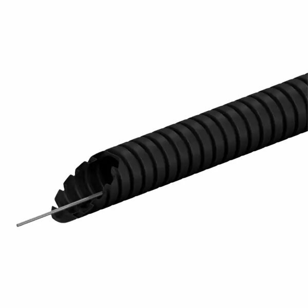 Труба гофрированная LEXMAN, ПНД с зондом D16 мм 25 м цвет черный