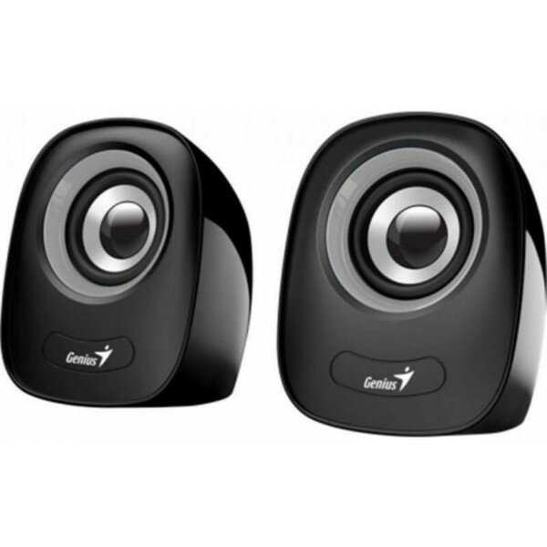 Акустическая система PC speakers Genius SP-Q160, GRAY, USB, 2.0, Power Output 6W, Sensitivity: 80 Db, 3.5 мм jack, серый