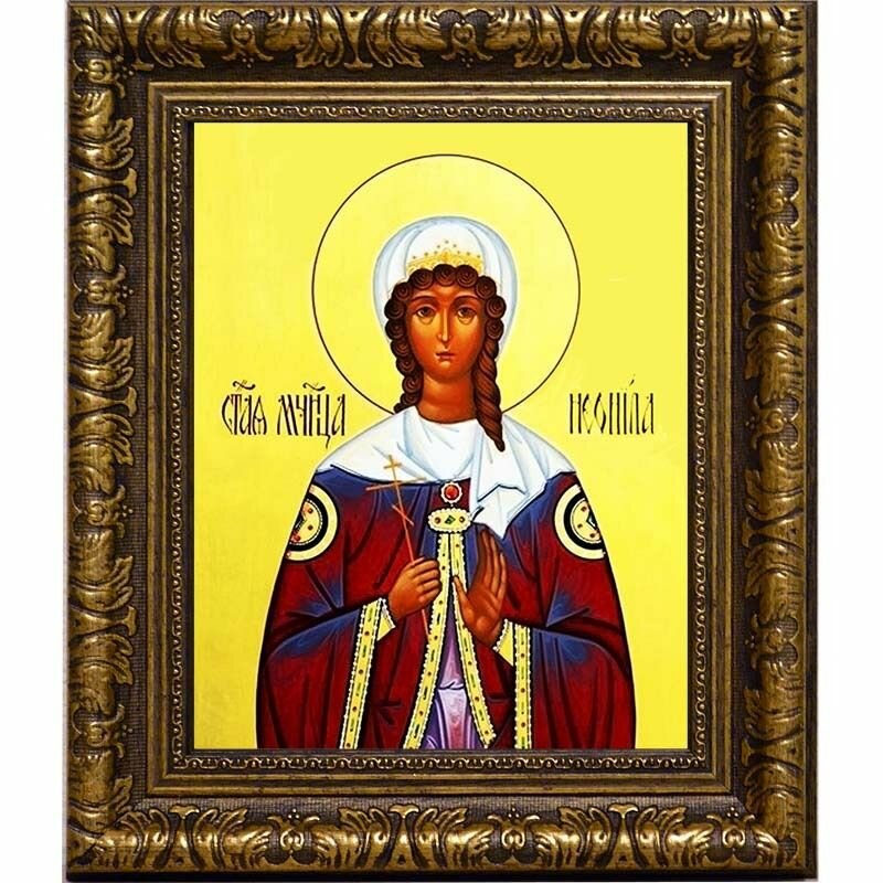 Неонилла Сирийская Святая мученица. Икона на холсте. (30 х 40 см / В раме под стеклом).