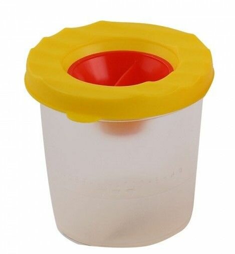 Стакан непроливайка одинарный с крышкой и пробкой,