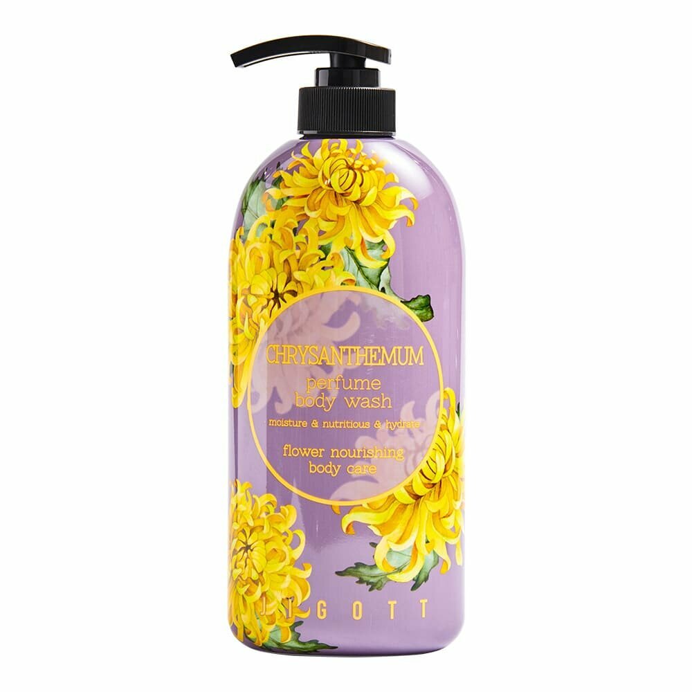 Парфюмированный гель для душа с экстрактом хризантемы Jigott Chrysanthemum Perfume Body Wash (750 мл)