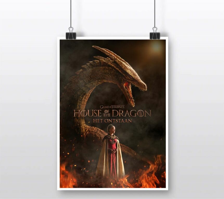 Плакат Дом Дракона, House of the Dragon №8, А3