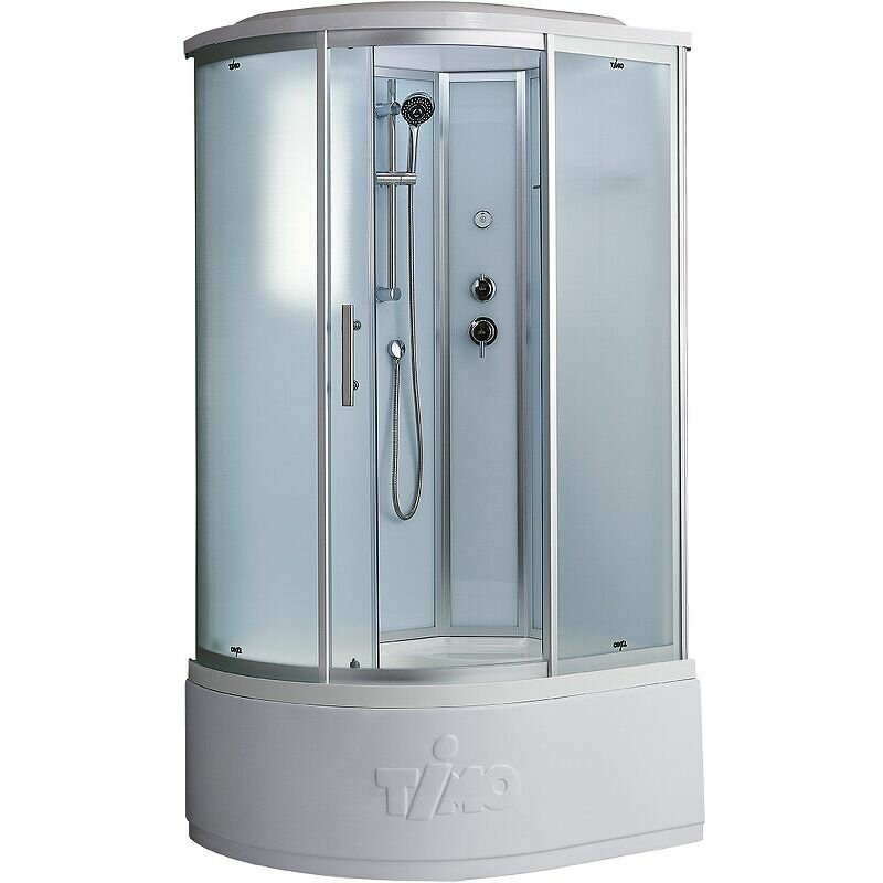 Душевая кабина Timo (Тимо) Standart T-6610SR цвет профиля хром, стекло матовое 5 мм 85х220х110 см
