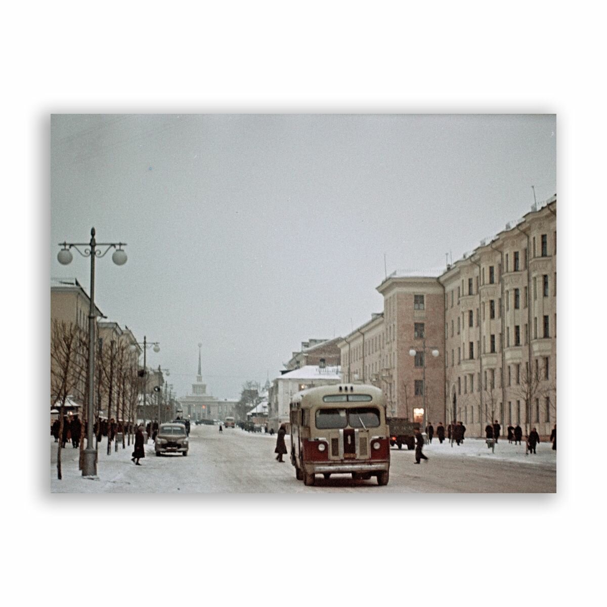 Советский постер, плакат на бумаге / Советские города / Размер 30 x 40 см