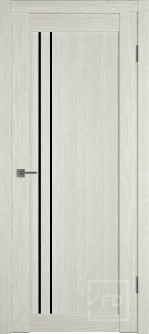 Атум Про 33 Дуб арктический Лакобель черный 700*2000 (дверное полотно)