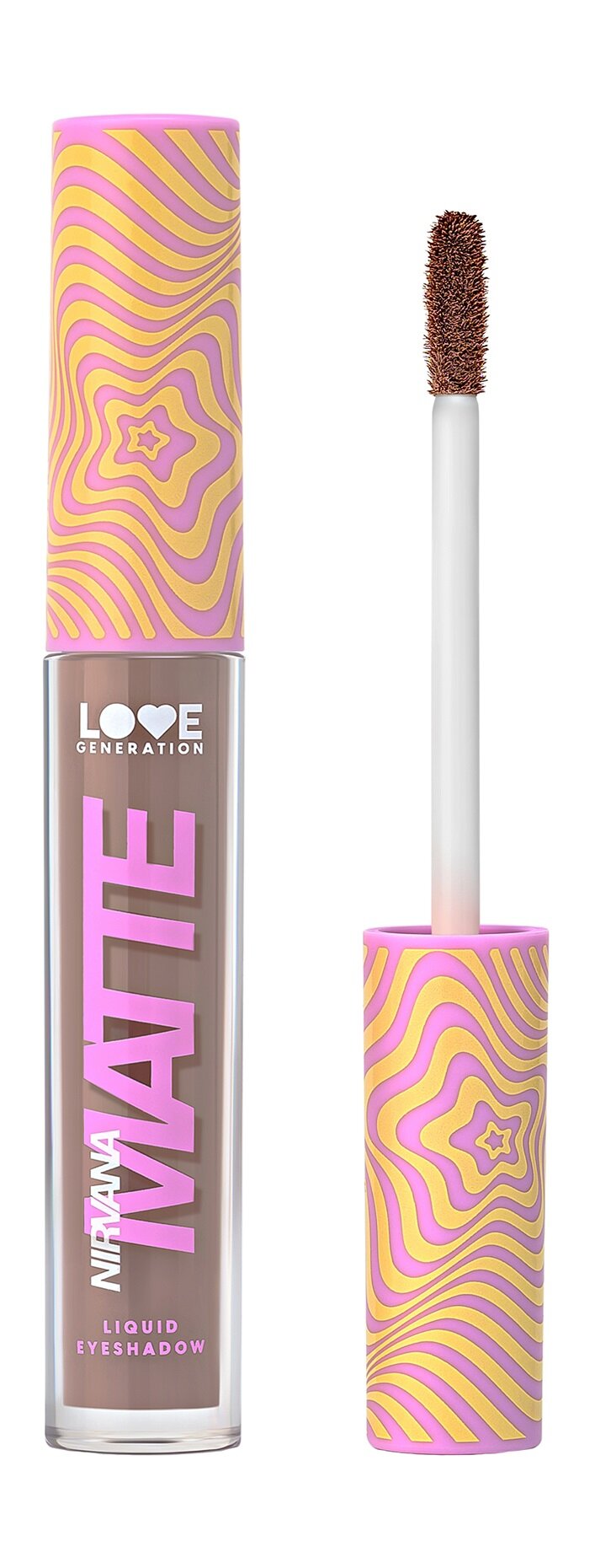 LOVE GENERATION Жидкие тени для век Nirvana матовые, 3 мл, 02 Коричневый