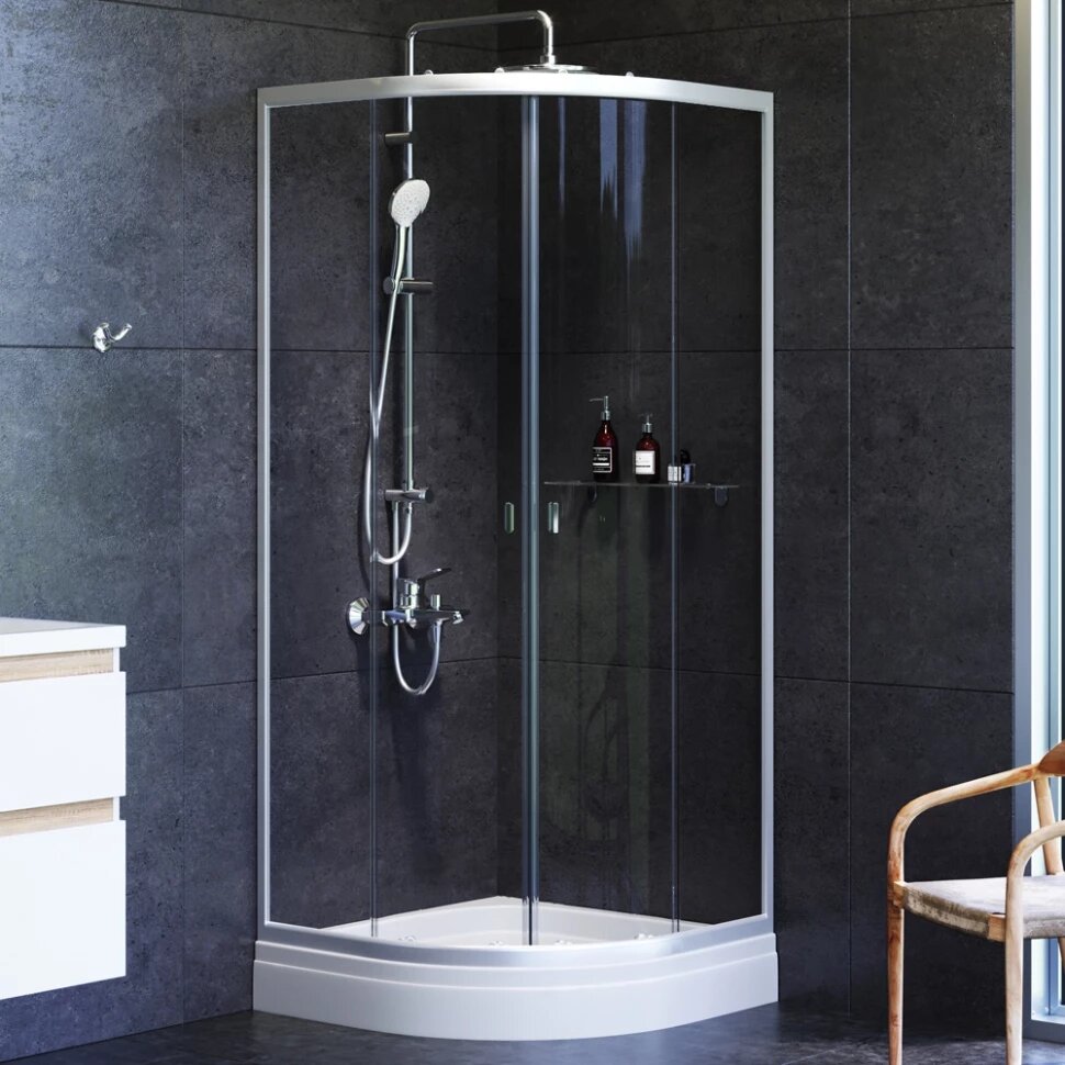 Душевой уголок с поддоном 90x90 см Am.Pm X-Joy W88E-205-090MT64 прозрачное