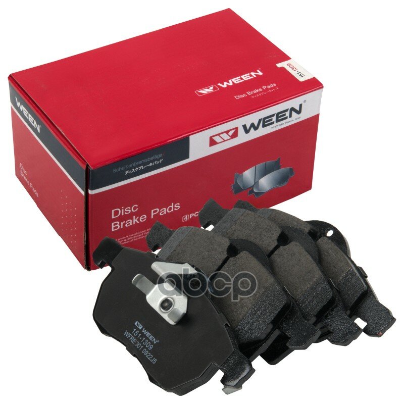 Колодки тормозные дисковые передние Ween арт. 151-1309