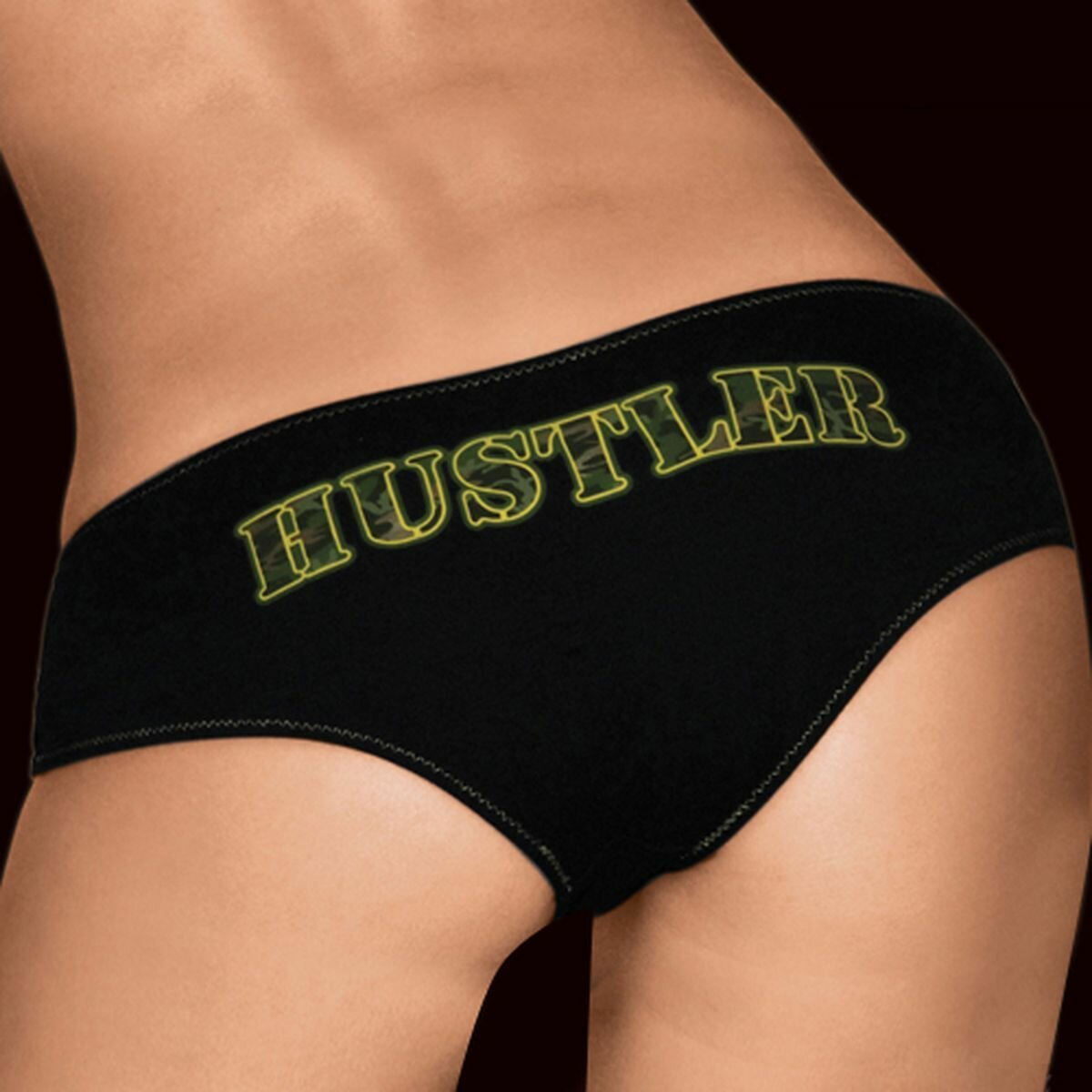 Эротические трусики женские Hustler Lingerie, цвет: черный. Размер M (42/44)