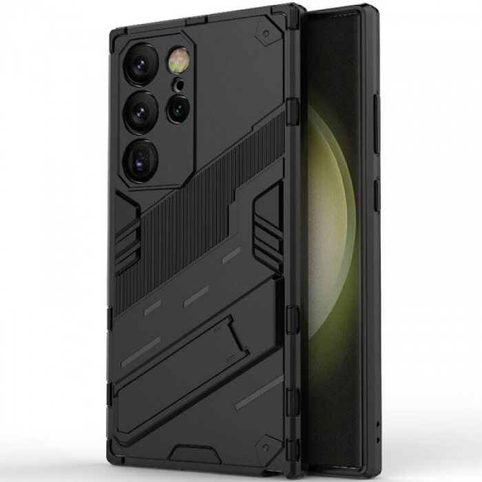 Megatron Противоударный чехол-подставка для Samsung Galaxy S24 Ultra с защитой камеры