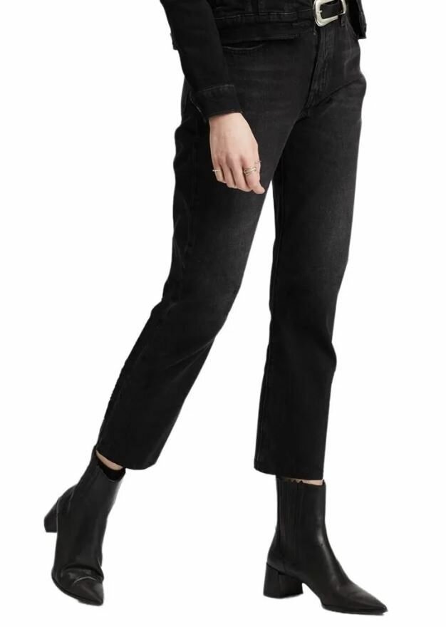 Джинсы зауженные Levi's 501 Crop, размер 31/30, black sprоut