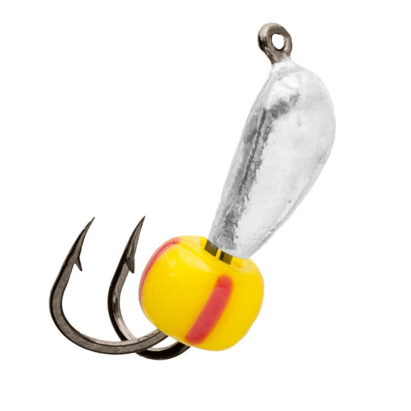 Lumicom мормышка капля с ушком коза вольф 3,2 мм Ag для ловли окуня зимой на реке