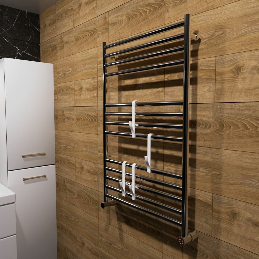 Крючки на полотенцесушитель в ванную набор из 4 шт. Altasan вешалка для полотенец и одежды все для дома органайзер для ванной комнаты белый