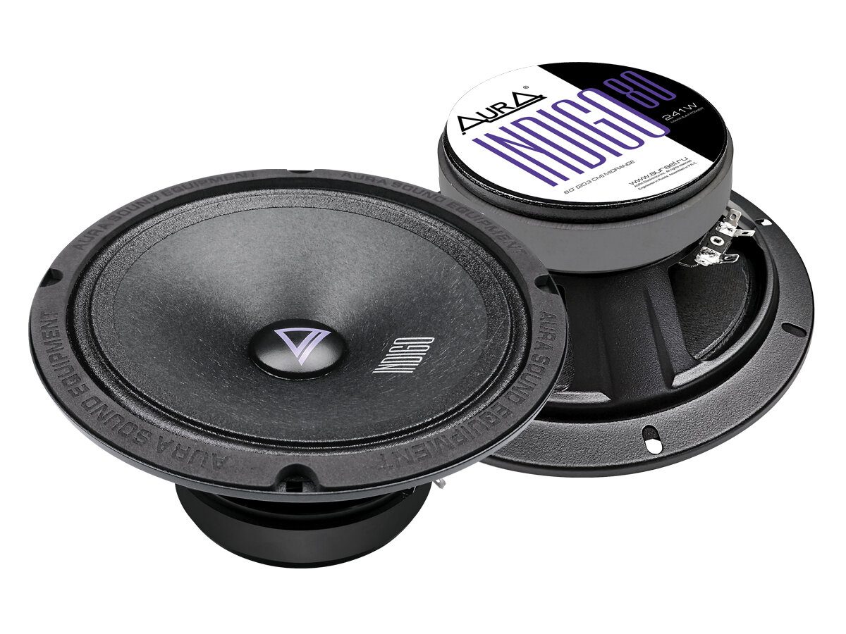 Эстрадная акустика Aura INDIGO-80, 20см (8"), пара, 121/241Ват