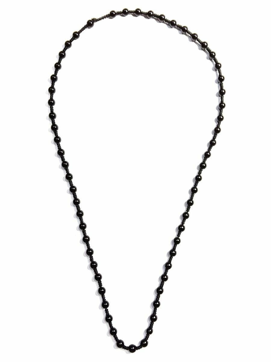 Подвеска мужская из черного агата