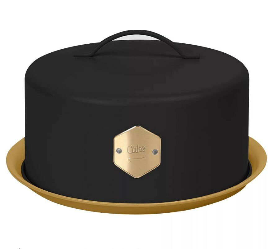 Тортовница с крышкой 24х28,5х12,5см Металл 550-025 118-550-025