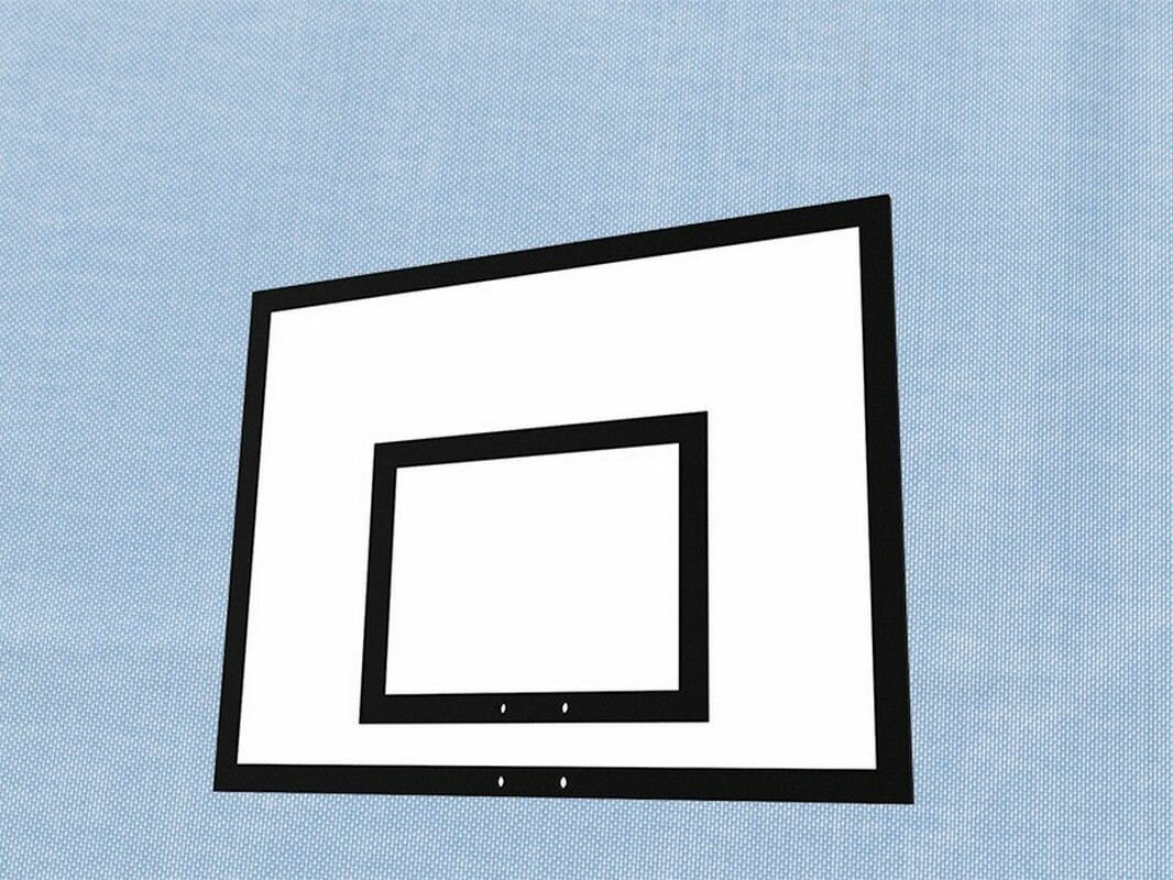 Щит баскетбольный тренировочный фанерный 120x80см Гимнаст 2.58